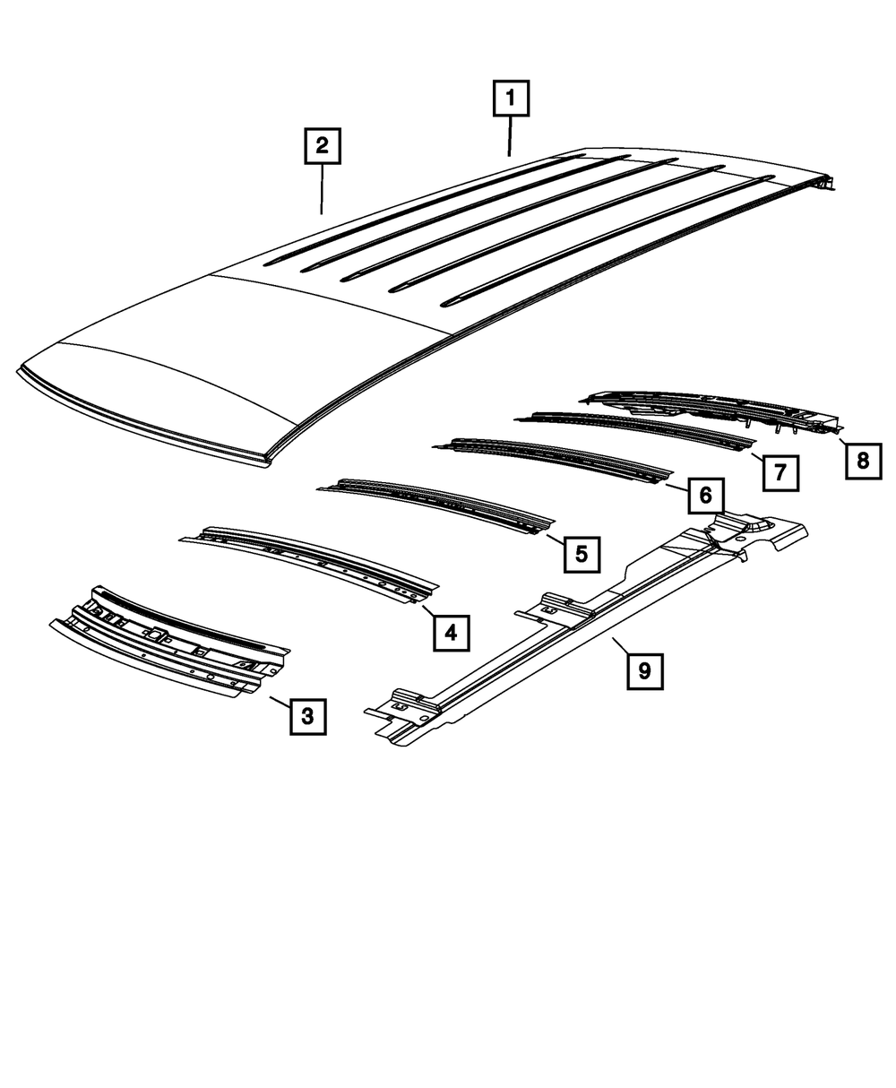 2008-2020 Mopar Lift-Gate Opening Reinforcement 04894645AF | Retail ...