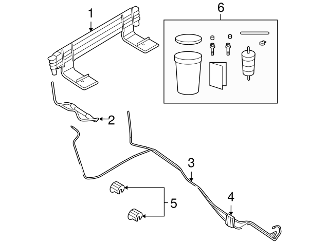 7L3Z-7R081-B - Pressure Tube 2006-2008 Ford F-150 | Ford OEM Parts Direct