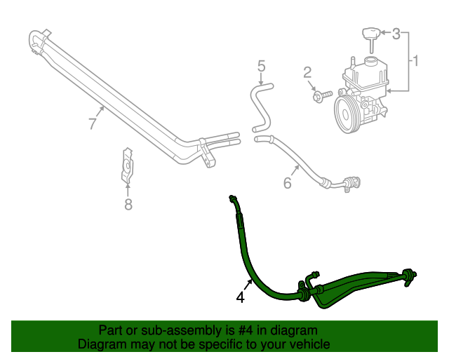 906-466-32-81 - Pressure Hose 2014-2017 Mercedes-Benz | Mercedes-Benz ...