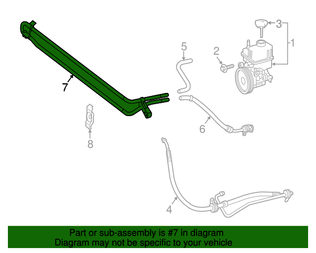 906-466-22-24 - Power Steering Oil Cooler 2014-2022 Mercedes-Benz ...