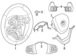 32306877873 - 2014-2019 BMW Steering Wheel (32-30-6-877-873) | BMW of ...