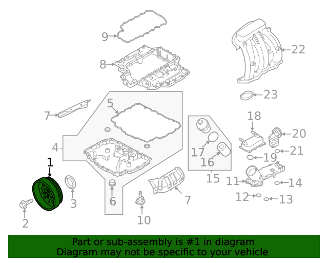 2020-2024 Porsche 911 Engine Crankshaft Pulley 0PB-105-289-D | Porsche ...