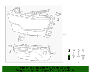 2007-2025 Mopar Headlamp Assembly Retainer 05160260AA | Mopar Parts Canada