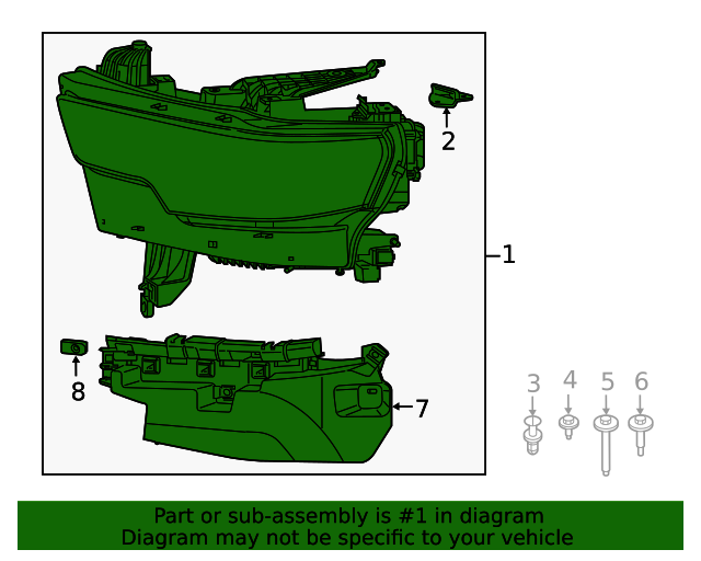 2019-2023 Ram 1500 Headlamp 68316084AH | Mopar Parts Canada