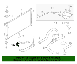 2019-2021 Nissan Altima Cooler Line 21632-6CA1A | TascaParts.com