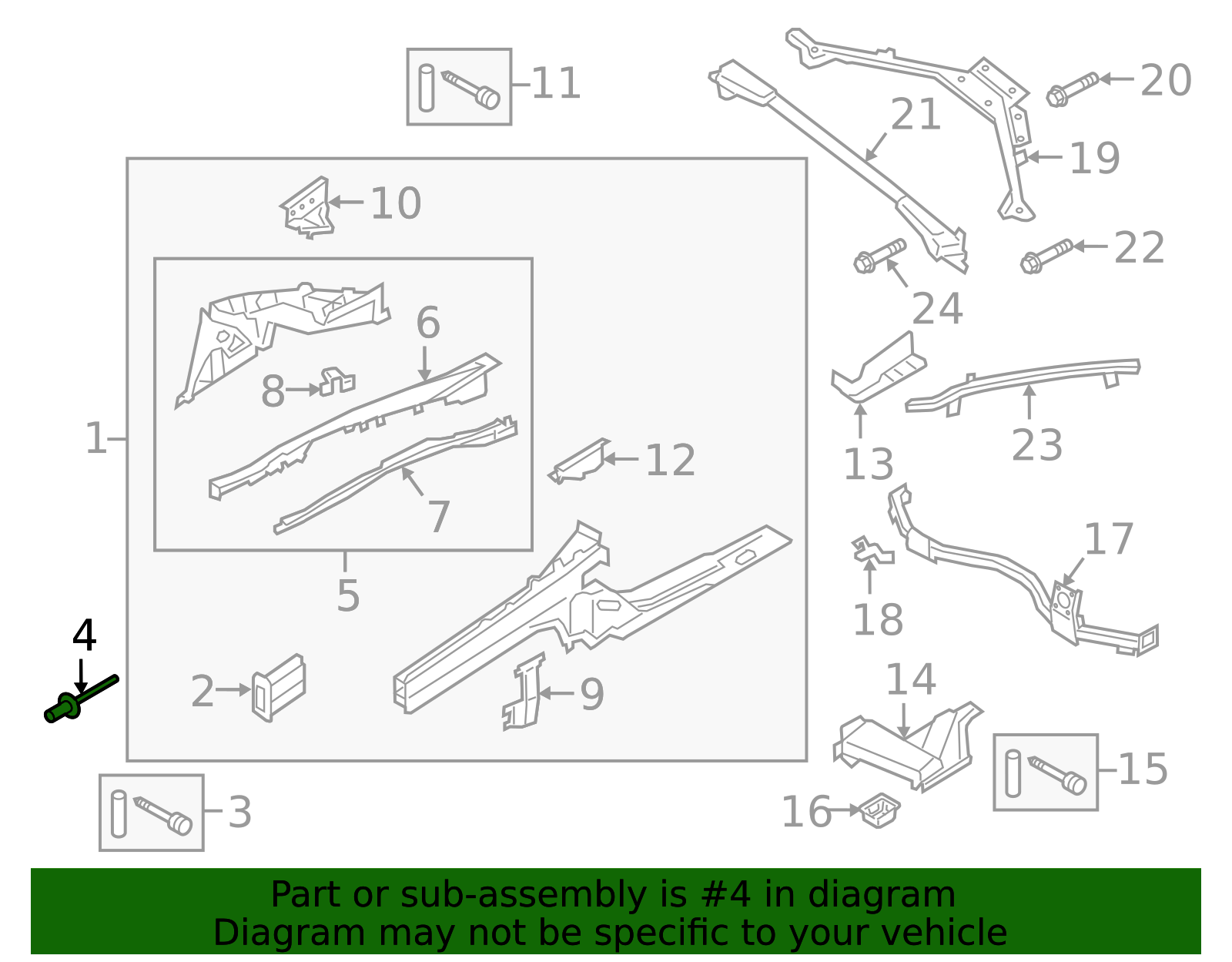 2014-2024 Porsche Rivet PAF-008-769 | Sunset Porsche Parts