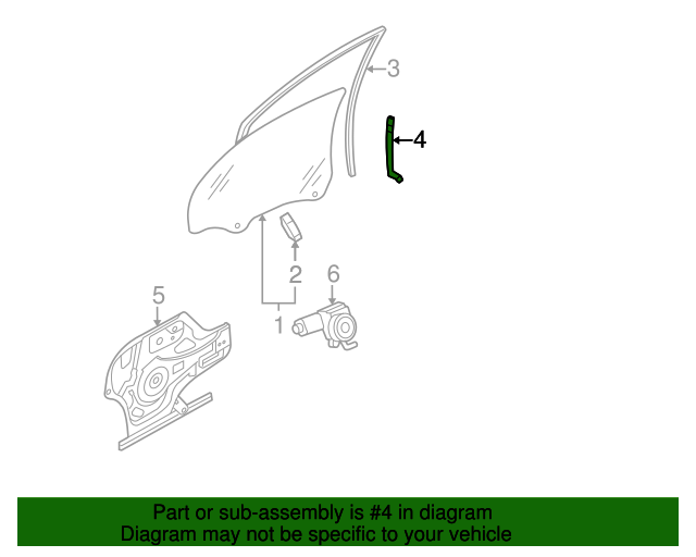82560-2G000 - Lower Channel 2006-2010 Kia Optima | Kia.Parts Store