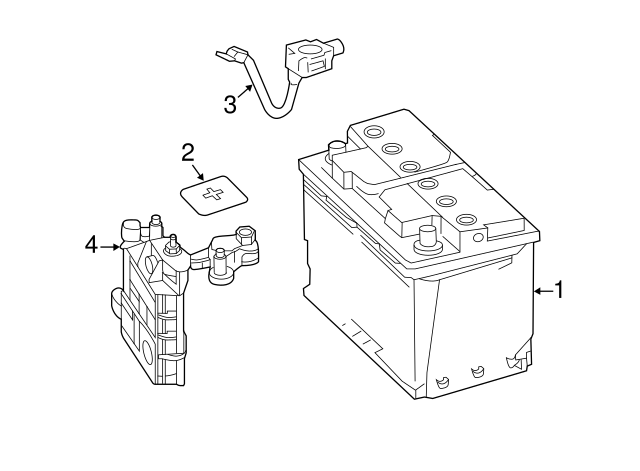 205-540-55-03 - Battery Cable 2015-2016 Mercedes-Benz | Mercedes-Benz ...