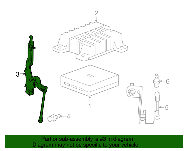 2017-2024 GM Front Driver Side Suspension Automatic Forward Lighting ...