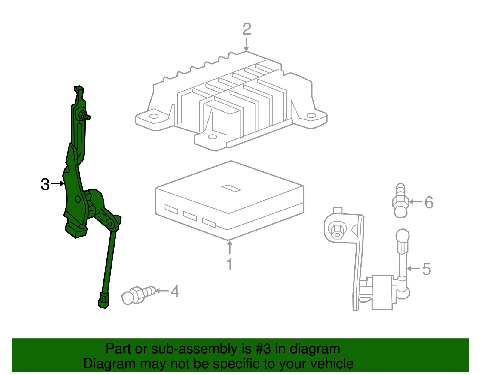 84365777 - Front Passenger Side Suspension 4 Corner Leveling System ...