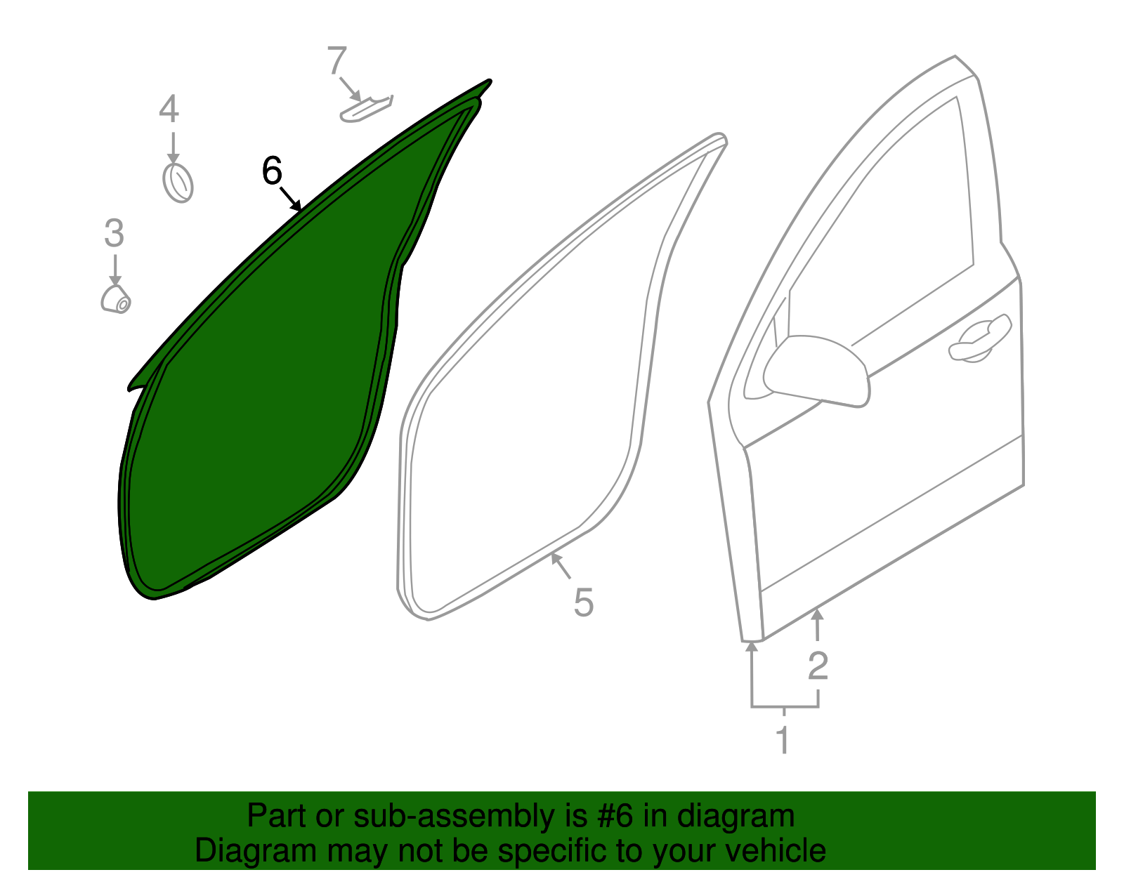 2007-2012 Hyundai Veracruz Door Weather-Strip 82130-3J000 | Retail ...