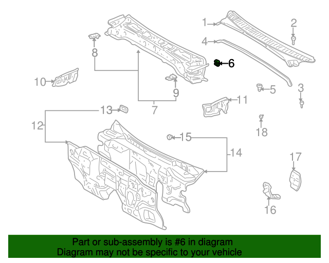 1995-2005 Toyota Seal Grommet 90189-04184 | Toyota Parts