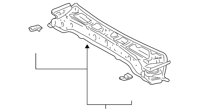 1997-2001 Toyota Tacoma Cowl Top Panel 55700-04250 | Toyota Parts Center
