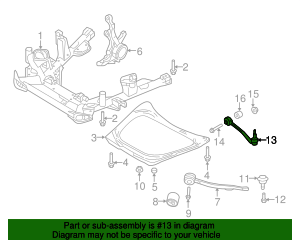 31-12-6-760-276 - Rear Lower Control Arm - 2000-2006 BMW X5 | Buy BMW ...