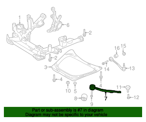 31126769718 - 2000-2006 BMW X5 Ft Lower Control Arm (31-12-6-769-718) | BMW of South Atlanta Parts