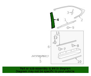 2019-2023 Lexus Door Applique 75761-76020 | AutoNationParts.com
