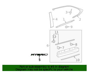 75473-76060 - Nameplate - 2019-2020 Lexus UX250h | MyLexusParts