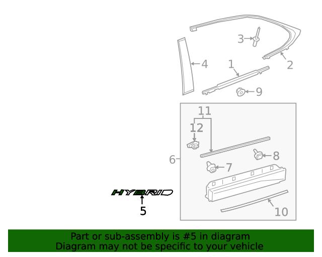 75473-76060 - Nameplate - 2019-2020 Lexus UX250h | MyLexusParts