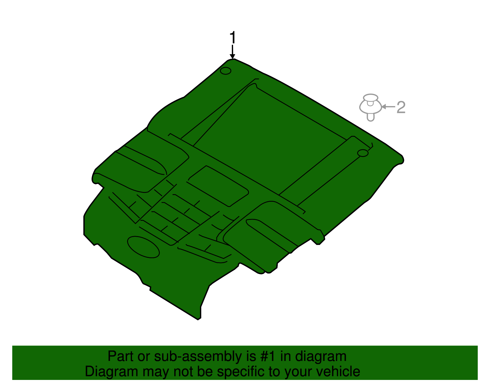 14025AA442 - High-Quality Engine Cover for 2014-2018 Subaru Forester ...