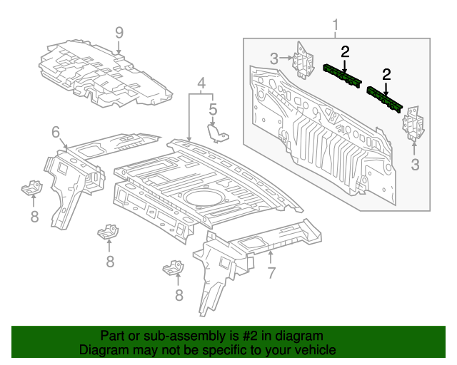 58385-06150 - Bumper Bracket - 2018-2023 Toyota | OEM Genuine Toyota Parts