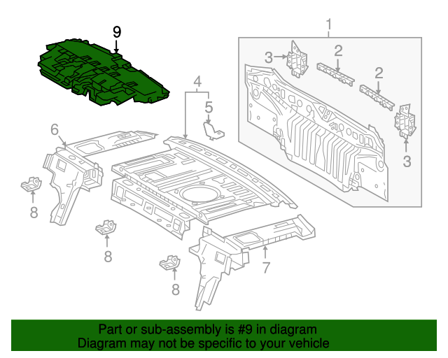 64165-06290 - Package Tray Insulator 2018-2023 Toyota Camry | Longo ...