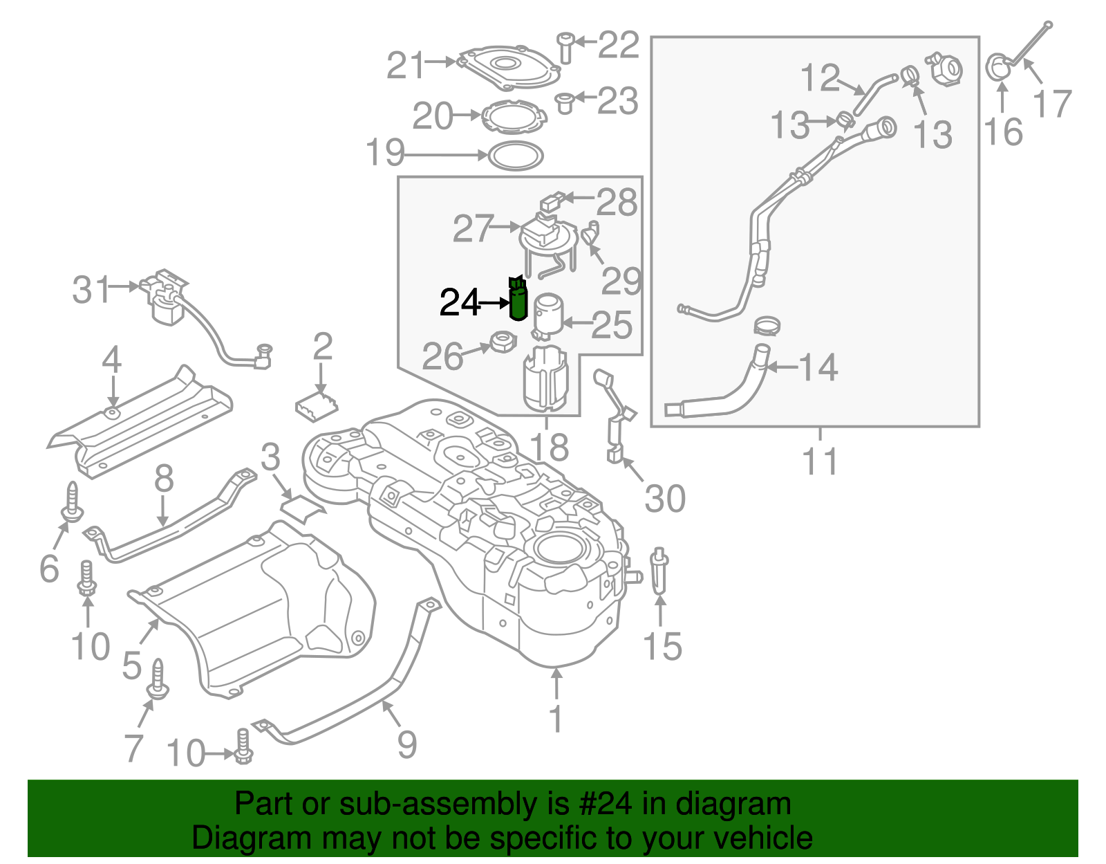 Genuine Pump for 2015-2025 Hyundai | Part# 31111-C2500 | Hyundai OEM ...