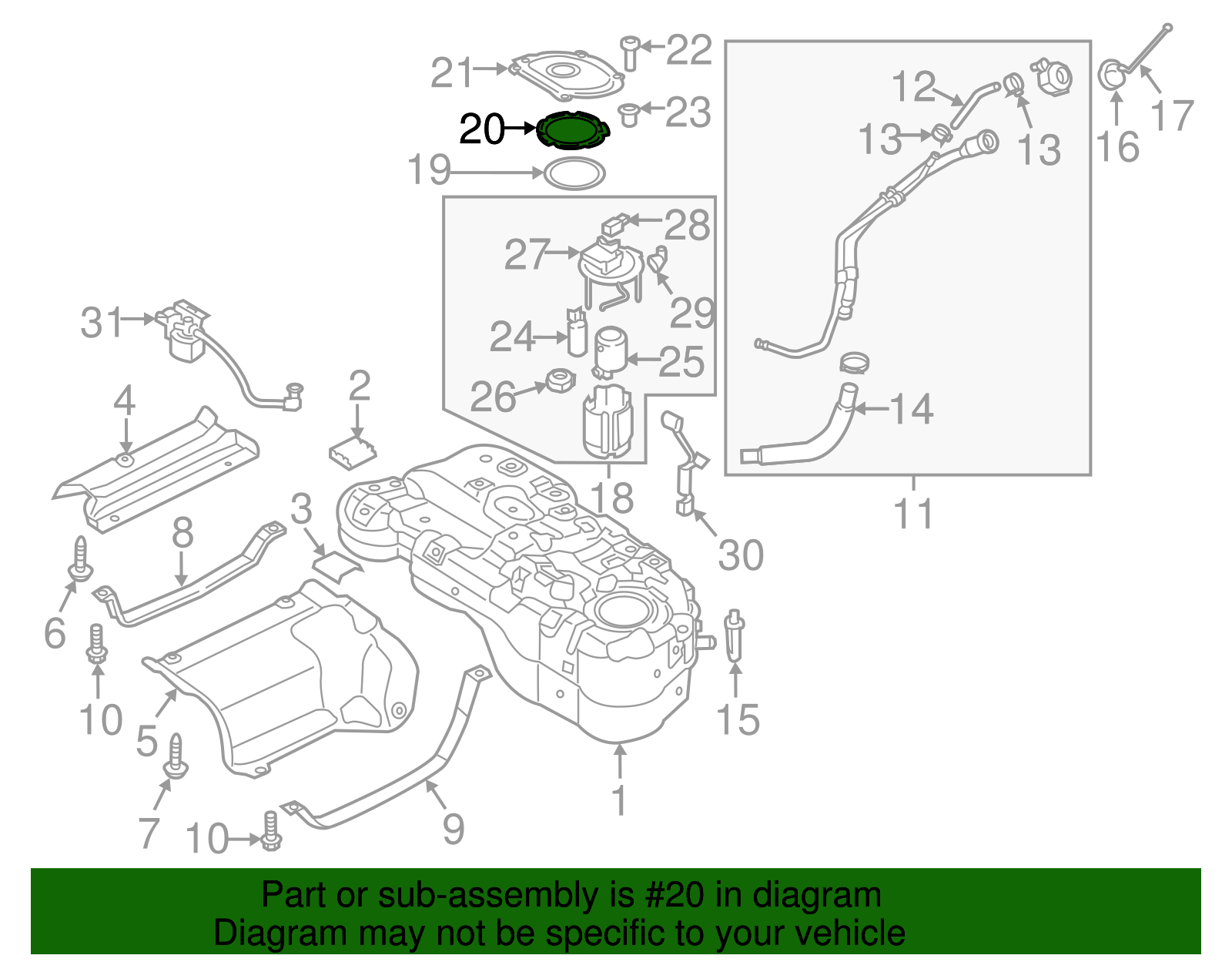 2007-2025 Hyundai Lock Ring 31152-0W000 | Hamilton Hyundai Parts Canada