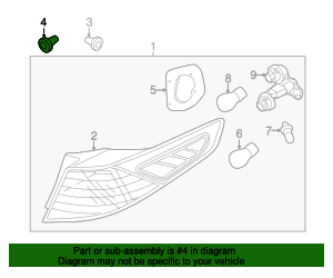 92435-3B000 - Lens & Housing Grommet 2007-2017 Kia | Kia.Parts Store
