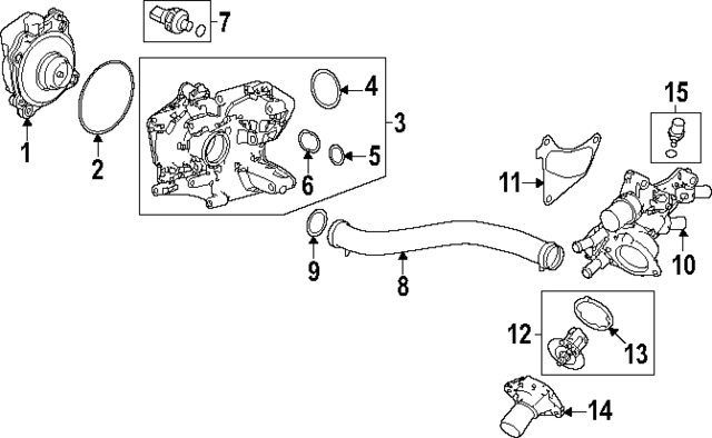 OEM 2023-2024 Honda Water Manifold 19410-6MA-J01 | Honda Automotive Parts