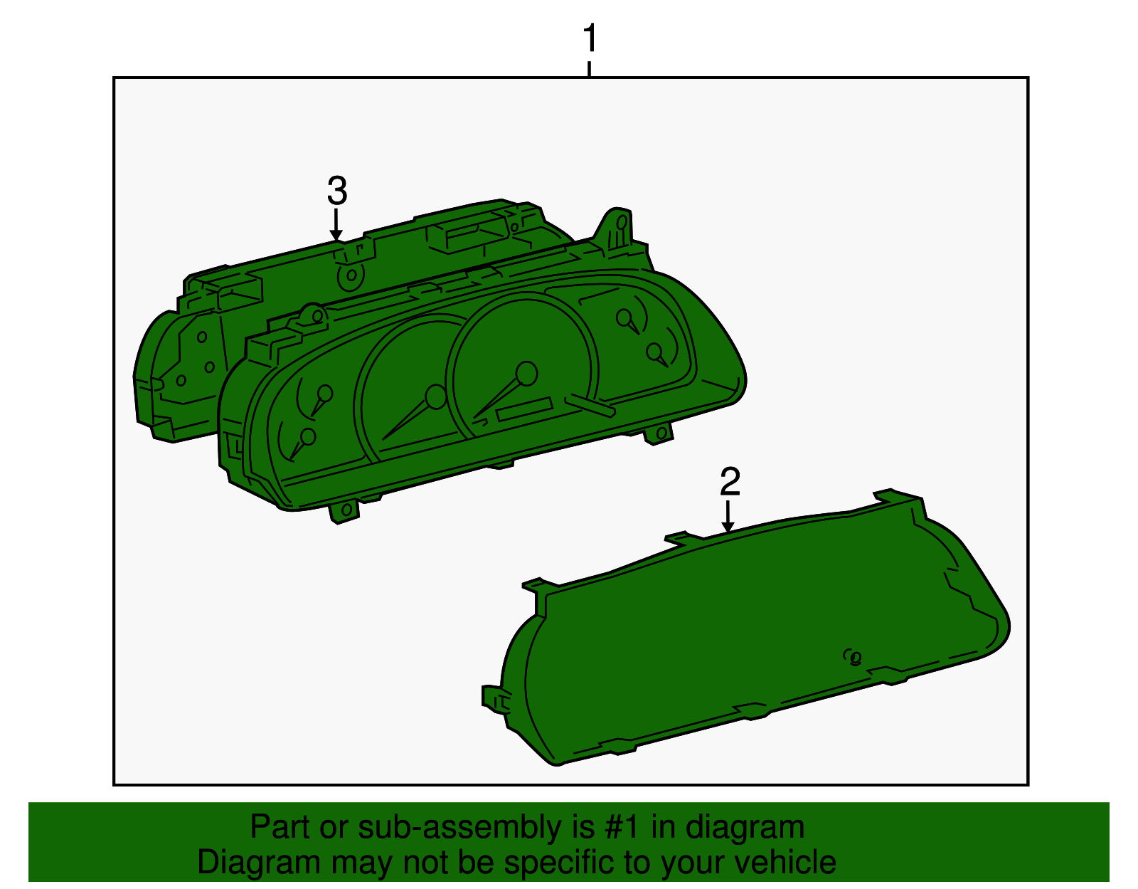2005 Toyota Sequoia Cluster Assembly 83800-0C420 | Toyota San Diego Parts
