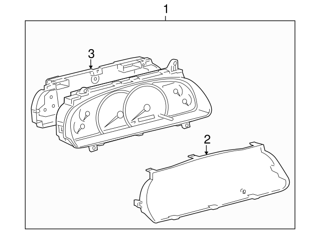83852-0C280 - Instrument Panel Lens - 2005-2007 Toyota Sequoia ...
