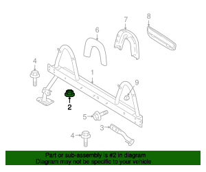 2006-2020 Mazda Gusset Nut 9989-10-800 | QuirkParts