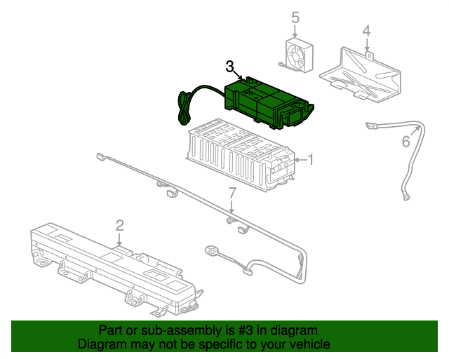 2007-2010 GM Hybrid Drive Motor Battery Pack Control Module 19118996 ...