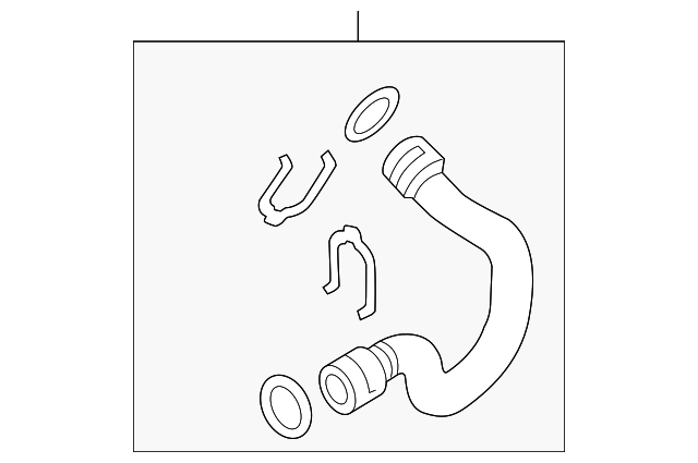 2012-2015 Audi Upper Hose 4G0-122-101-F | OEM Parts Online