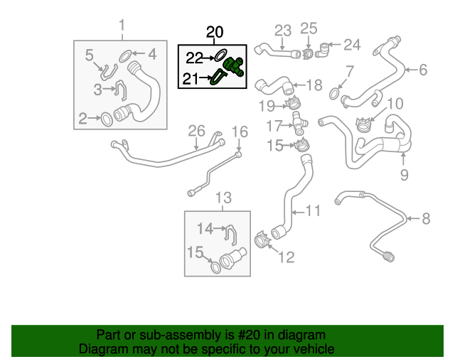 2012-2015 Audi Coupling 8K0-122-293-H | OEM Parts Online