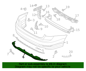 2019-2021 Volkswagen Jetta Spoiler 17A-807-568-9B9 | VW Direct Parts