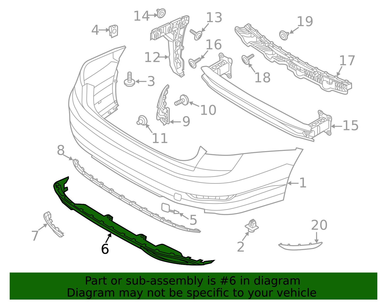 17A-807-568-F-9B9 - High-Quality Spoiler for 2019-2021 Volkswagen Jetta | AutoNation Parts