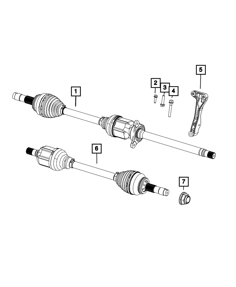 2022-2025 Ram Axle Half Shaft 68520295AD | Retail Performance Auto Parts