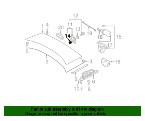 Genuine BMW 51-22-1-817-032 | Lock Cylinder Clip | FREE Shipping on ...