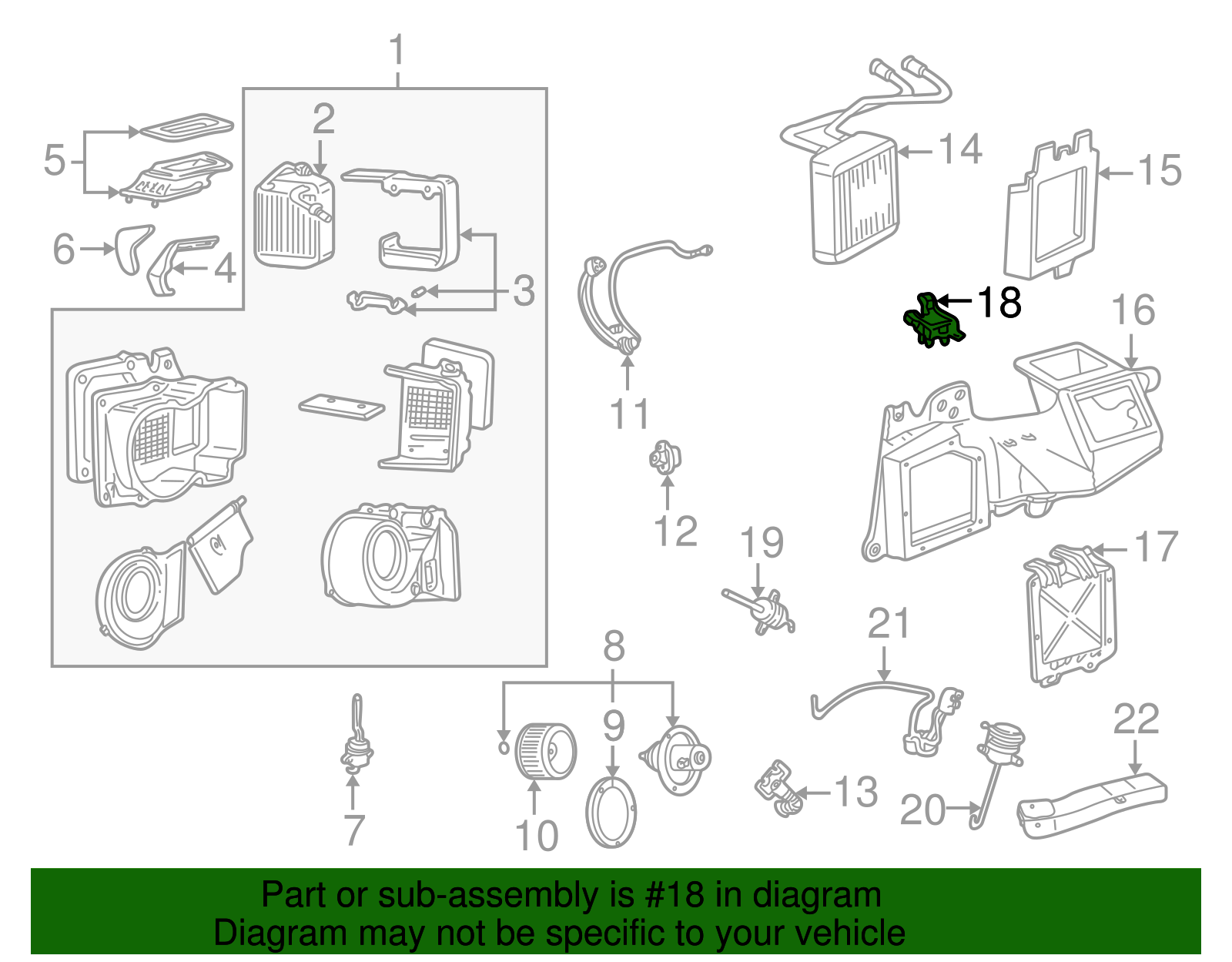 Genuine OEM Ford Part - HVAC Air Inlet Door Actuator 3C3Z-19E616-BA ...