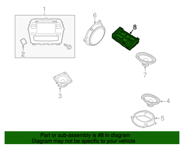 28061-9DJ2A - Amplifier 2019-2023 Nissan Maxima | Nissan Parts ...