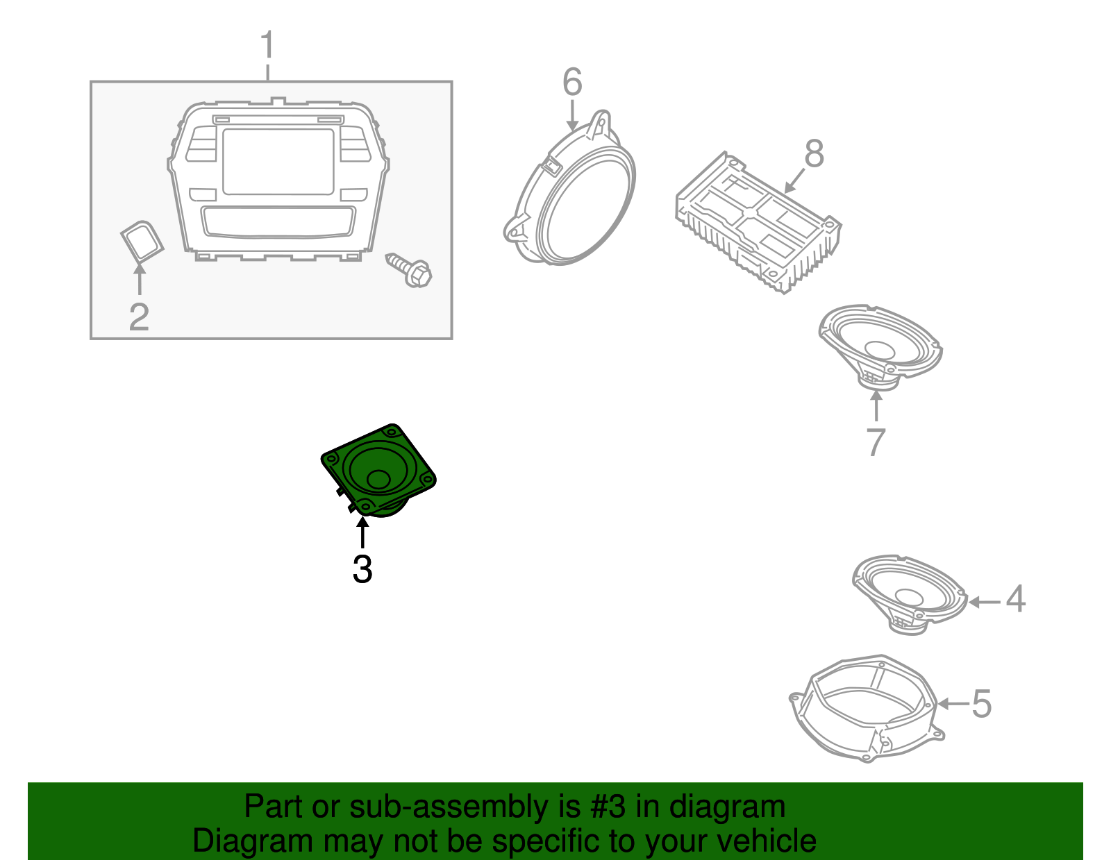 28153-5AA0A - Inst Panel Speaker - 2015-2020 Nissan | Conicelli Nissan