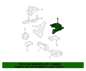 2004-2009 Toyota Prius Trans Mount 12306-21030 | Toyota Parts Center