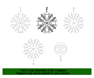 2014-2019 Toyota Corolla Wheel Cover 42602-02350 | OEM Parts Online