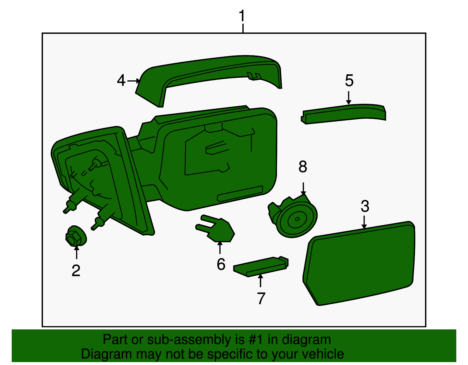 2011-2014 Ford F-150 11 thru 14 F-150 OEM Ford Power Fold Heated Signal ...