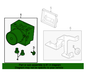 2007-2010 GM Brake Pressure Modulator Valve 15919298 GM | GMPartsDirect.com