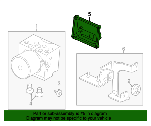 2007-2010 GM Electronic Brake Control Module Assembly 25802684 | QuirkParts