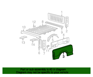 1997-2004 Ford Side Panel f75z9927841da | TascaParts.com