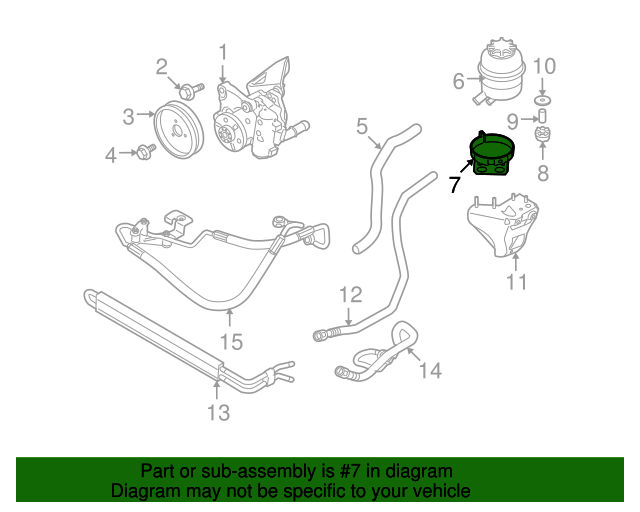 Genuine BMW 32-41-1-094-917 | Reservoir Tank Bracket | FREE Shipping on ...