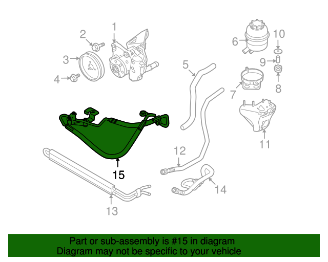 32-41-6-784-331 - Power Steering Pressure Hose 2006-2013 BMW ...